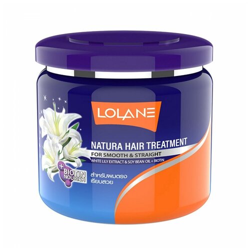 Маска для гладких и прямых волос Lolane Natura White Lily Extract с экстрактом белой лилии, 250 мл