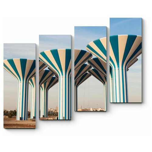 Модульная картина Башни Кувейта90x78