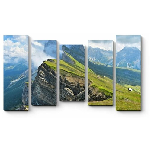 Модульная картина Итальянские Альпы150x90