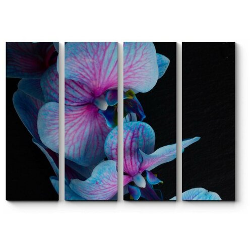 Модульная картина Голубая орхидея100x75