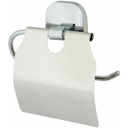 Держатель для туалетной бумаги Квадрат с крышкой цвет хром