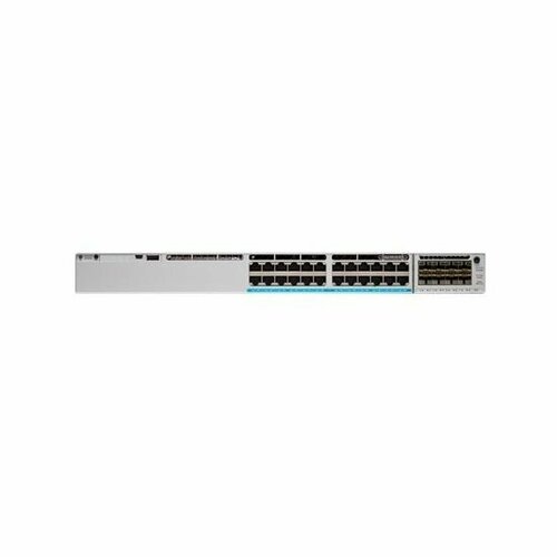Коммутатор Cisco Catalyst 9300 24-port 1Gb copper with modular uplinks, PoE+, PS 1x715W, PoE+ 445W/720W, Network Essentials,