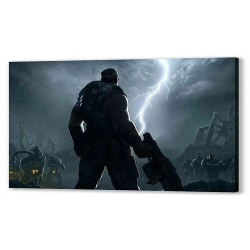 Плакат, постер на холсте Gears Of War 3. Размер 21 х 30 см