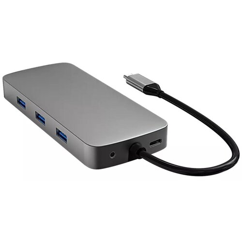 Док станция USB type C 10-в-1 для ноутбука (порт репликатор, концентратор)