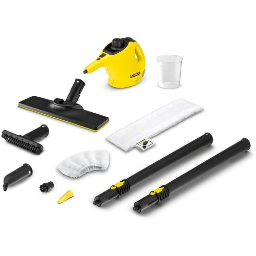 Пароочиститель KARCHER SC 1 EasyFix + набор насадок Turbo, желтый