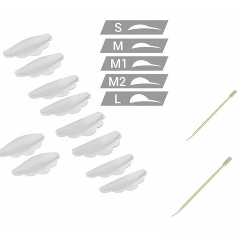 Валики силиконовые / аппликаторы 2 шт./ для ламинирования ресниц