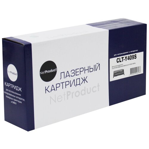 Картридж NetProduct N-CLT-Y409S, 1000 стр, желтый