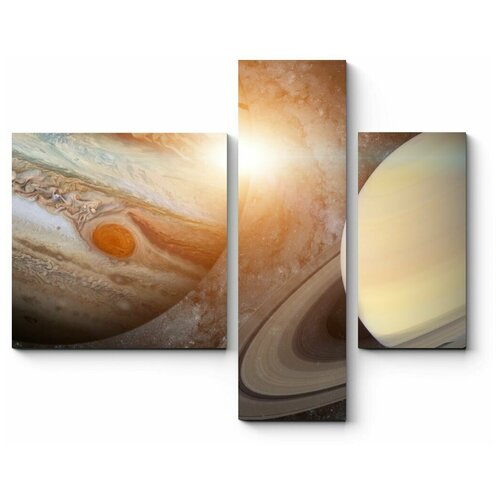 Модульная картина Кольца Сатурна 80x66