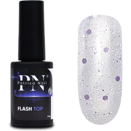 Patrisa Nail Верхнее покрытие Flash Top, прозрачный, 8 мл, 38 г