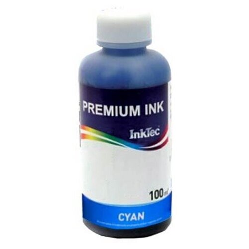 Чернила для CANON GI-490C PIXMA G1400/2400/3400 (100мл, cyan, Dye) C0090-100MC InkTec