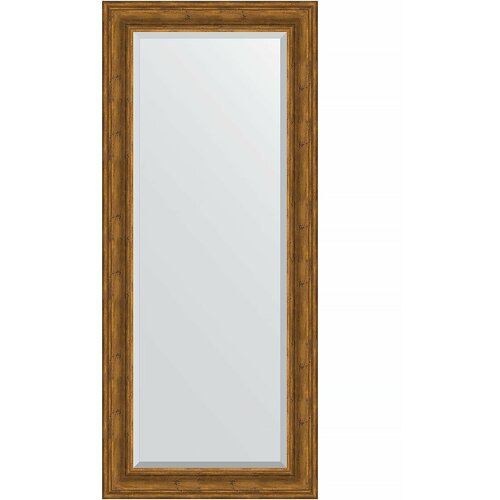 Зеркало с фацетом в багетной раме - травленая бронза 99 mm (69х159 cm) (EVOFORM) BY 3576