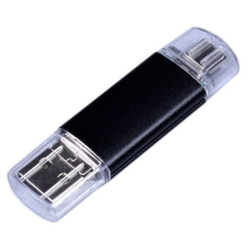 USB 3.0/micro USB/Type-C- флешка на 32 Гб, цвет черный