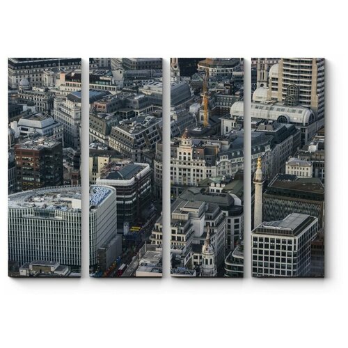 Модульная картина Вечерний Лондон с высоты 60x45