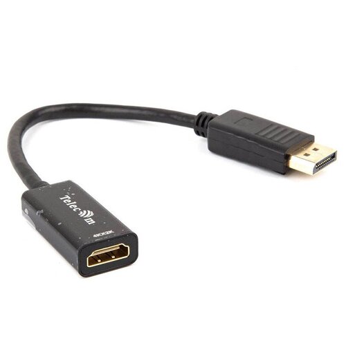 Telecom Кабель-переходник [TA801] DisplayPort M -- HDMI-F 4K@30Hz 0.2m (6926123465264)