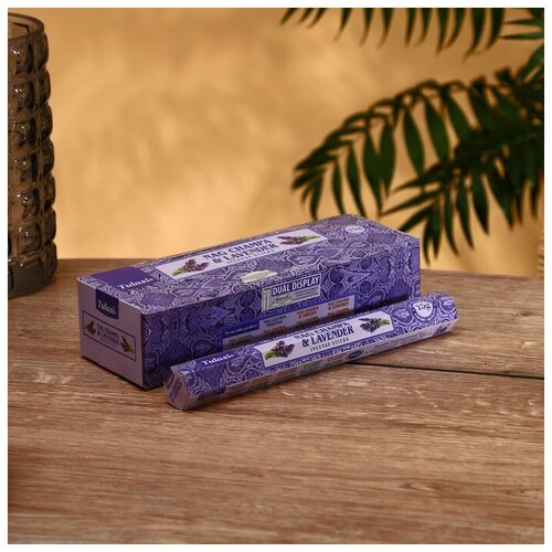 Благовония NAG CHAMPA "Tulasi" 15 аромапалочек Lavender