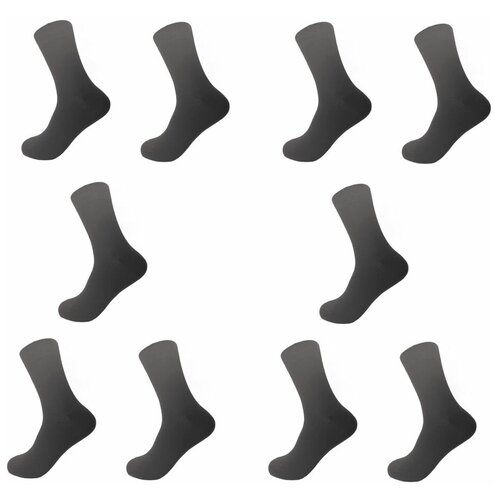 Носки NAITIS, 10 пар, размер 25, серый