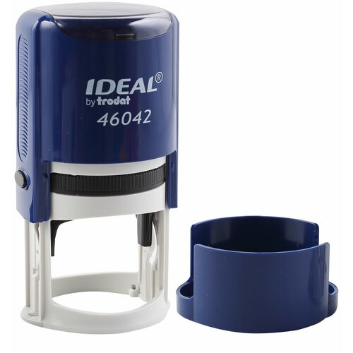 Оснастка для печатей IDEAL d-42 мм, цвет оттиска синий, цвет корпуса темно-синий TRODAT 46042 - 1 шт.