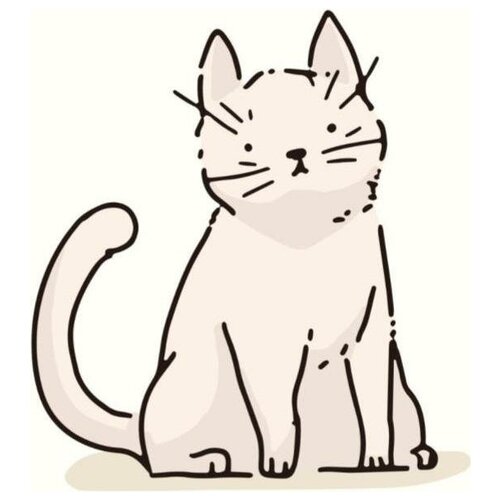 Постер / Плакат / Картина Кошки - Белошерстный котик 50х70 см в подарочном тубусе
