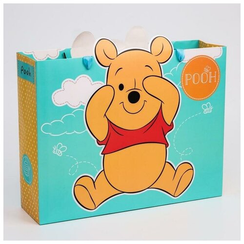 Пакет ламинат горизонтальный "Pooh", Медвежонок Винни и его друзья, 31х40х11 см 4628832