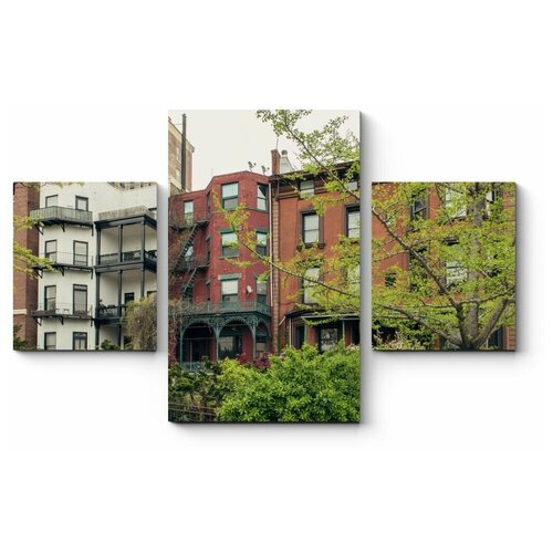 Модульная картина Жилая улица в Бруклин-Хайтс150x98