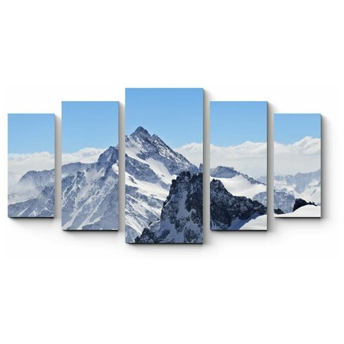 Модульная картина Зимний пейзаж на Маттерхорне 160x88