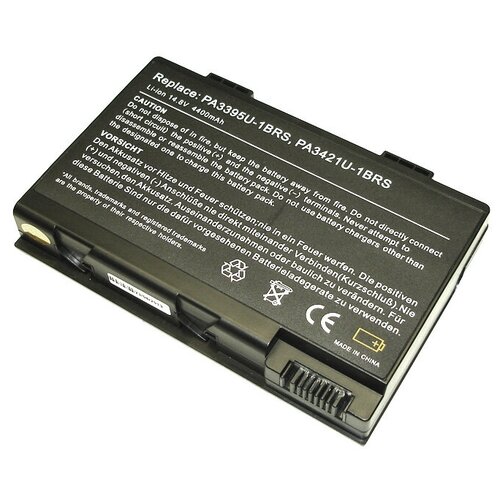 Аккумуляторная батарея для ноутбука Toshiba Satellite M30X (PA3395U) 14.8V 4400mAh OEM черная