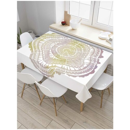 Скатерть прямоугольная JoyArty на кухонный стол "Ствол дерева" из оксфорда, 180x145 см