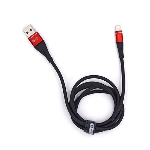 USB-кабель BYZ BC-015i AM-8pin (Lightning) 1,2 метра, 3A, силикон, черный