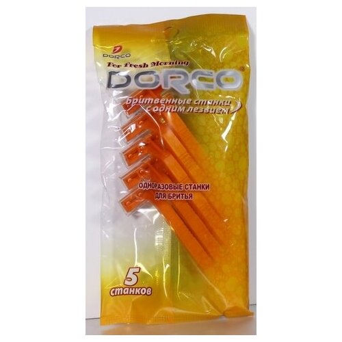 Dorco SD-503 Одноразовые станки для бритья с 1 лезвиями 5шт.