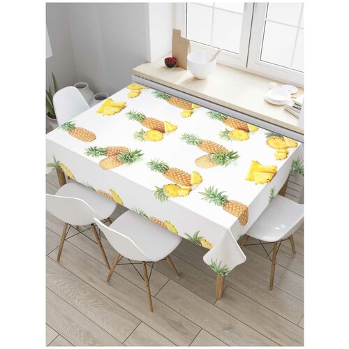 Скатерть прямоугольная JoyArty на кухонный стол "Тропический сон" из оксфорда, 180x145 см