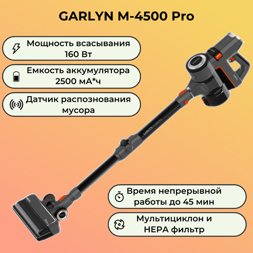 Пылесос вертикальный беспроводной GARLYN M-4500 Pro
