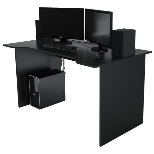 Дизайн Фабрика компьютерный стол Jedi, ШхГхВ: 140х71.6х73.2 см, цвет: черный