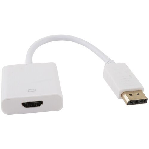 Переходник DisplayPort - HDMI белый (кабель)