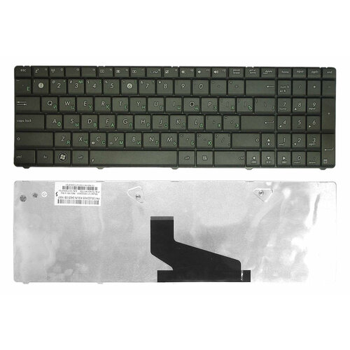 Клавиатура для Asus V118502AS1, русская, черная без рамки