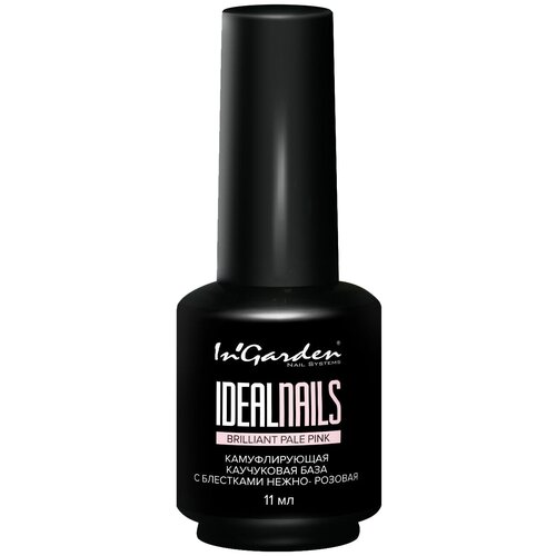 In'Garden Базовое покрытие Ideal Nails Base cover, Brilliant pale pink, 11 мл, 20 г