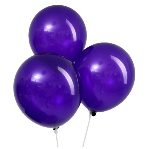 Набор воздушных шаров Leti пастель, 12", фиолетовый, 100 шт.