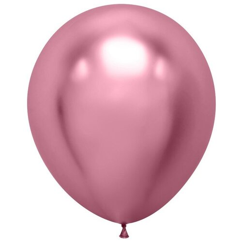 Шар (18'/46 см) Розовый, хром, 10 шт.