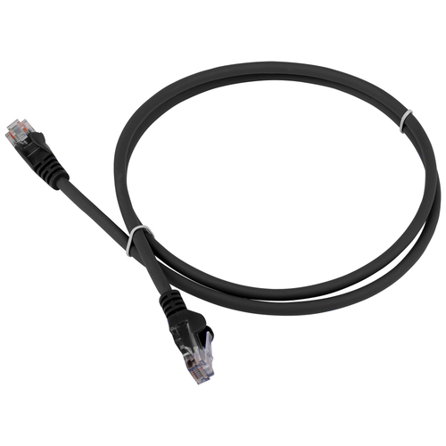 Патч-корд Lanmaster LAN-PC45 RJ-45 (m) - RJ-45 (m) CAT6 U/UTP, 0.5 м, 1 шт., черный