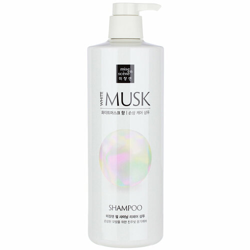Шампунь для волос с жемчужной пудрой с ароматом белого мускуса Mise En Scene Pearl Shining Musk Shampoo, 1000 мл