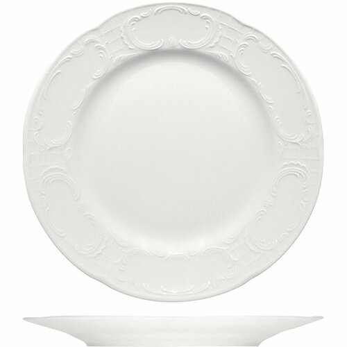 Тарелка мелкая "Mozart" круглая, 19х19х2 см, белый, фарфор, Bauscher, 57 0019