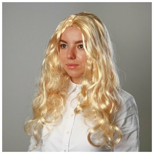 Карнавальный парик "Блондинка", длинные волосы, 140 г./В упаковке шт: 1