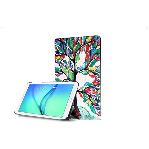 Чехол-обложка MyPads для Samsung Galaxy Tab E 9.6 SM-T560N/T561N/T565N тонкий умный кожаный на пластиковой основе с трансформацией в подставку те.