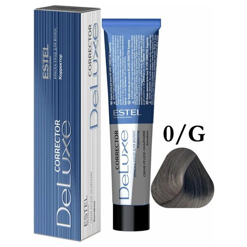 ESTEL De Luxe Corrector краска-уход для волос, 0/G графит, 60 мл