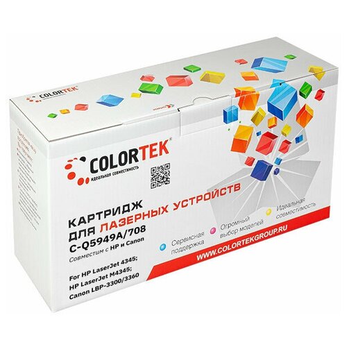 Картридж лазерный Colortek CT-Q5949A/C-708 для принтеров HP и Canon