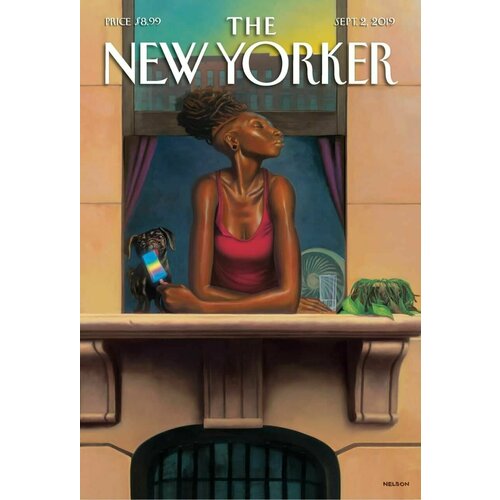 Плакат, постер на бумаге The New Yorker (Sept. 2, 2019). Размер 42 на 60 см