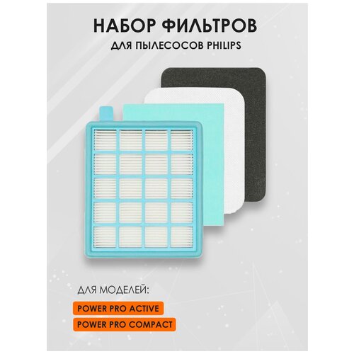 Набор фильтров для пылесосов Philips PowerPro Active и PowerPro Compact