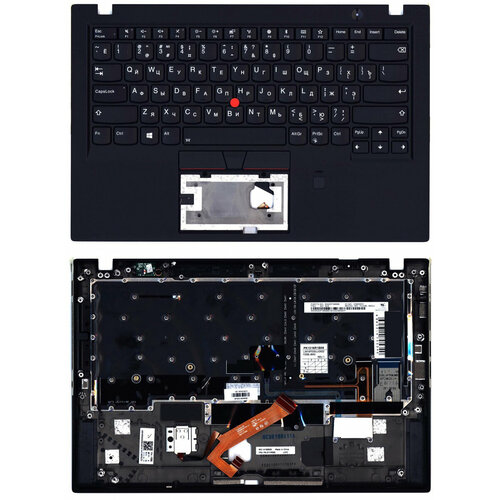 Клавиатура для ноутбука Asus 01YR555 черная с черным топкейсом