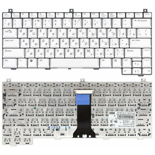 Клавиатура для ноутбука Dell 9J. N8582.10R русская, серебристая