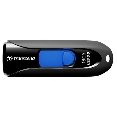 Комплект 3 штук, Флеш-память Transcend JetFlash 790, 16Gb, USB 3.1 G1, ч/син, TS16GJF790K