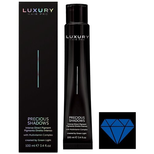 Green Light Краситель прямого действия Luxury Hair Pro Precious Shadows, blue sapphire, 100 мл